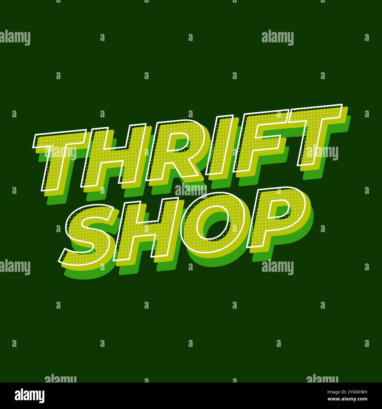 Woman shopping in thrift store Stock Vector Images - Alamy
