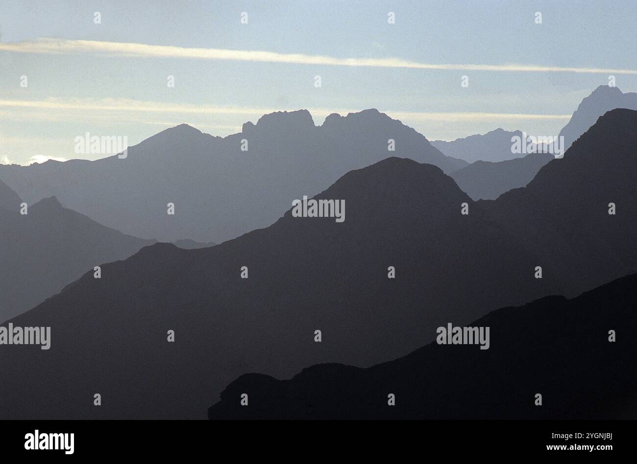 Mountain tops, French Pyrenees Stock Photo - Alamy