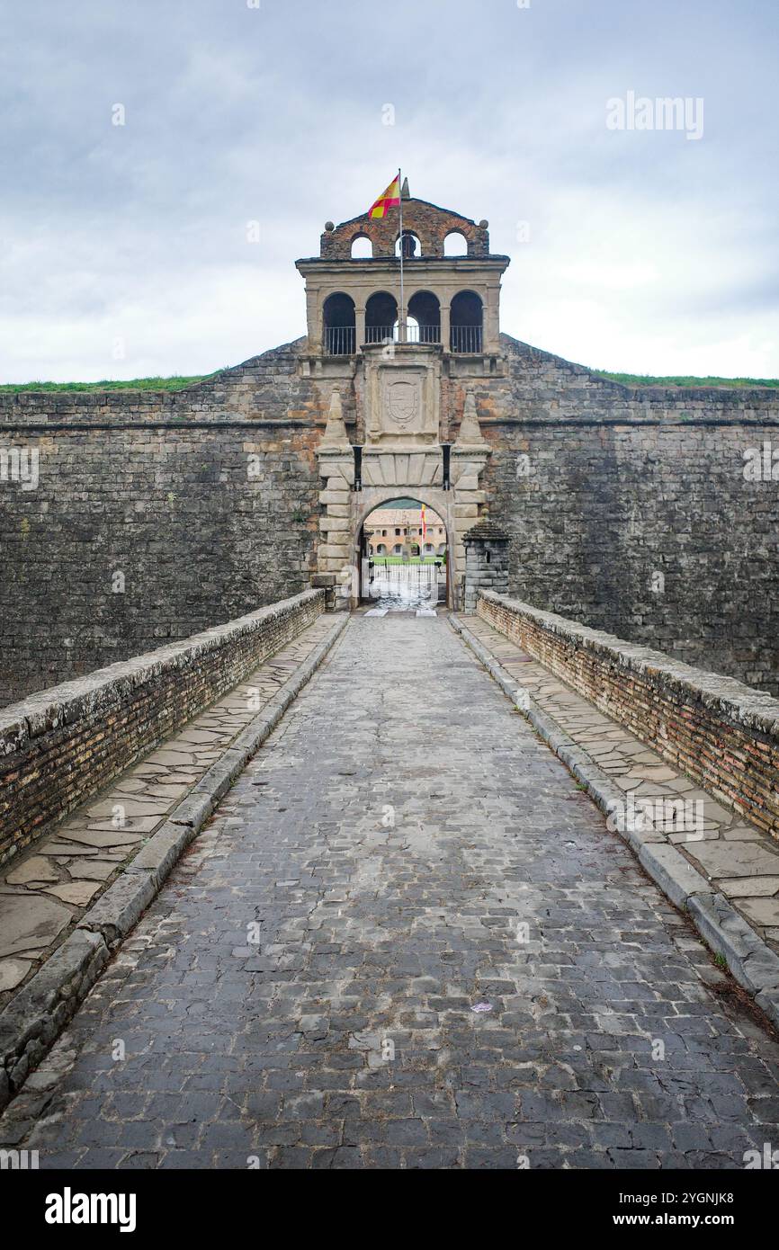 Jaca, Spain - 21 Sept, 2024: Walls of the Castle of San Pedro and ...