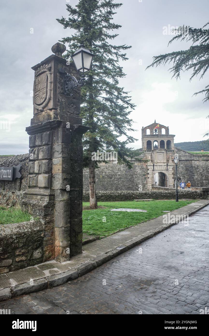 Jaca, Spain - 21 Sept, 2024: Walls of the Castle of San Pedro and ...