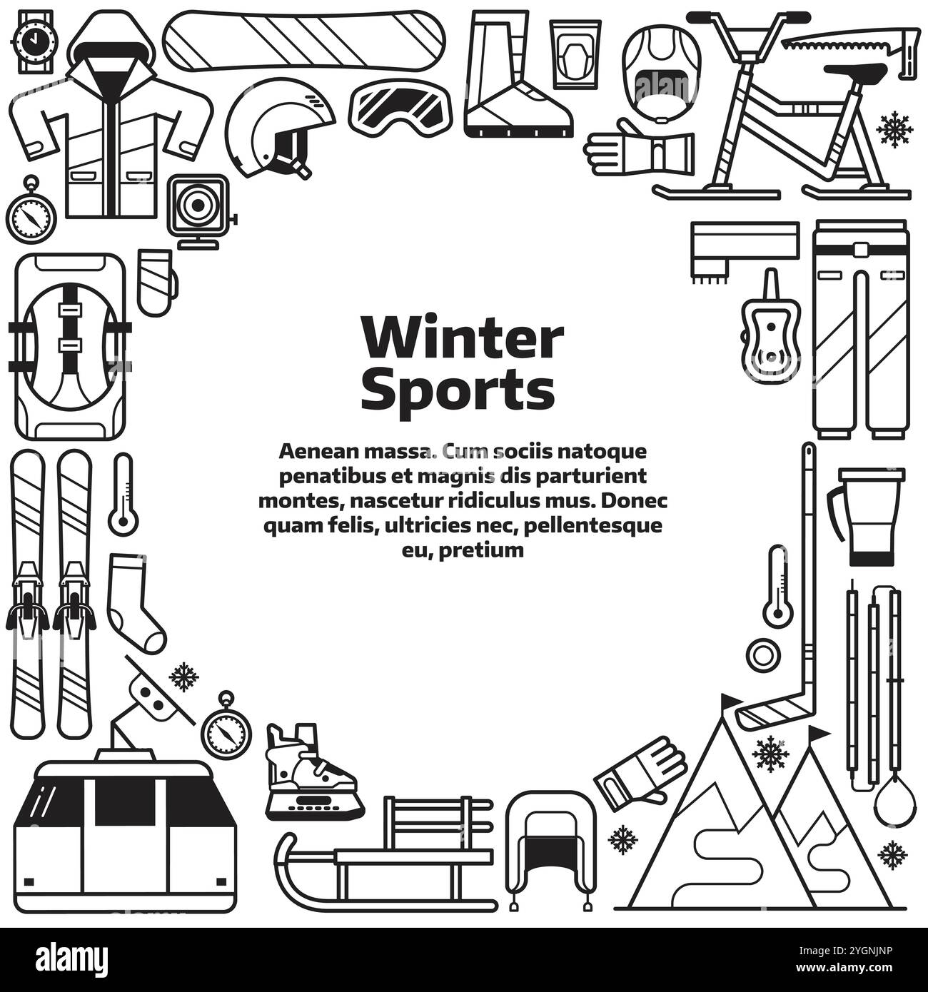 Winter sport place Cut Out Stock Images & Pictures - Alamy