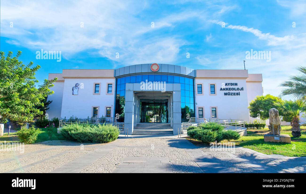 Aydın Archaeology Museum in Aydin, Turkey. The Museum contains statues ...