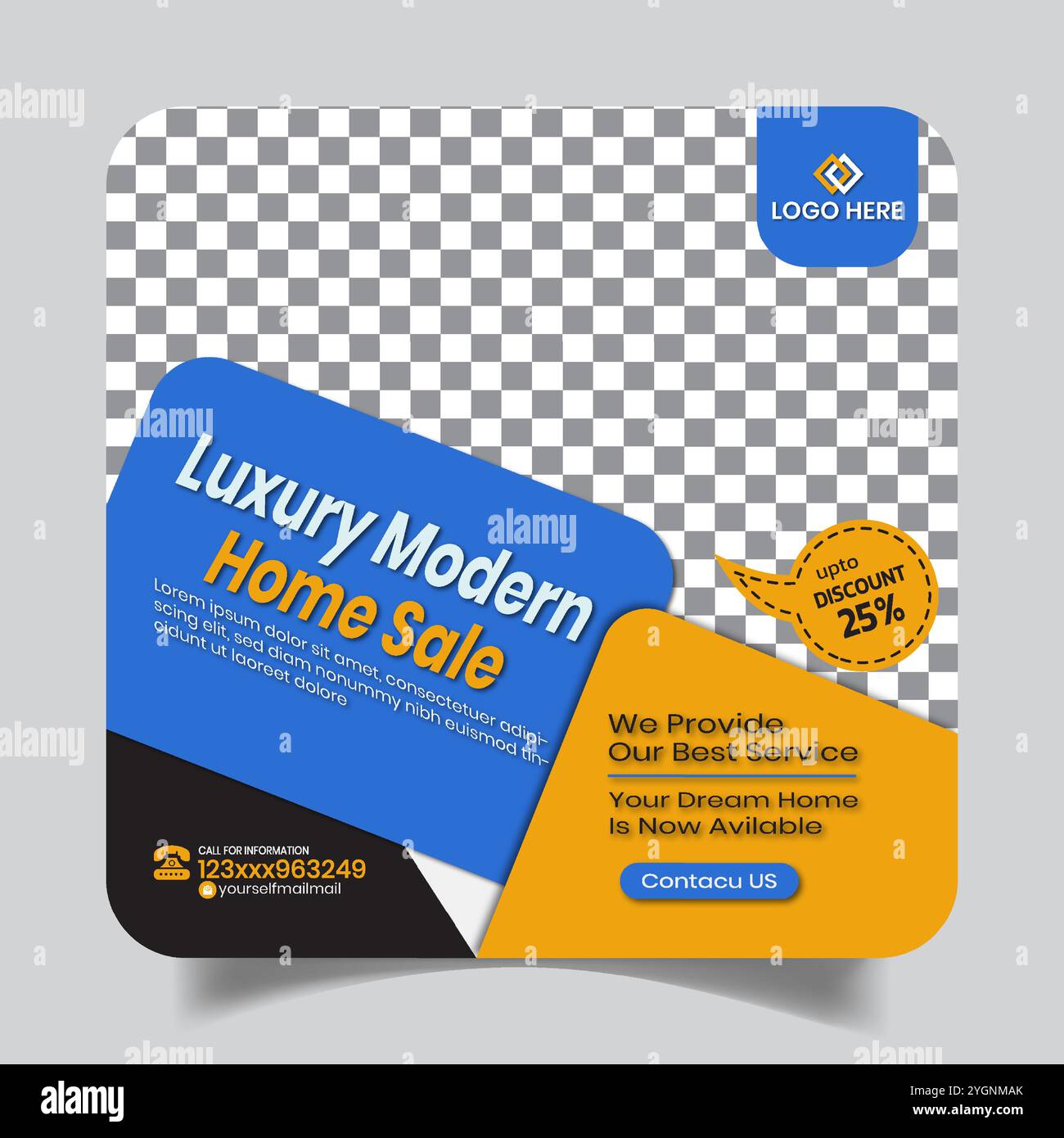 Home Sale Social Media Post Design Layout Stock Vector Image & Art - Alamy