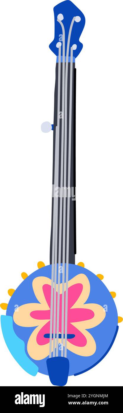 Plucking banjo Stock Vector Images - Alamy