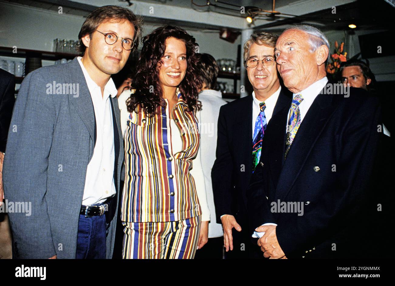 Reinhold Beckmann, Ehefrau Kerstin, Frank Elstner und Ernst Huberty ...