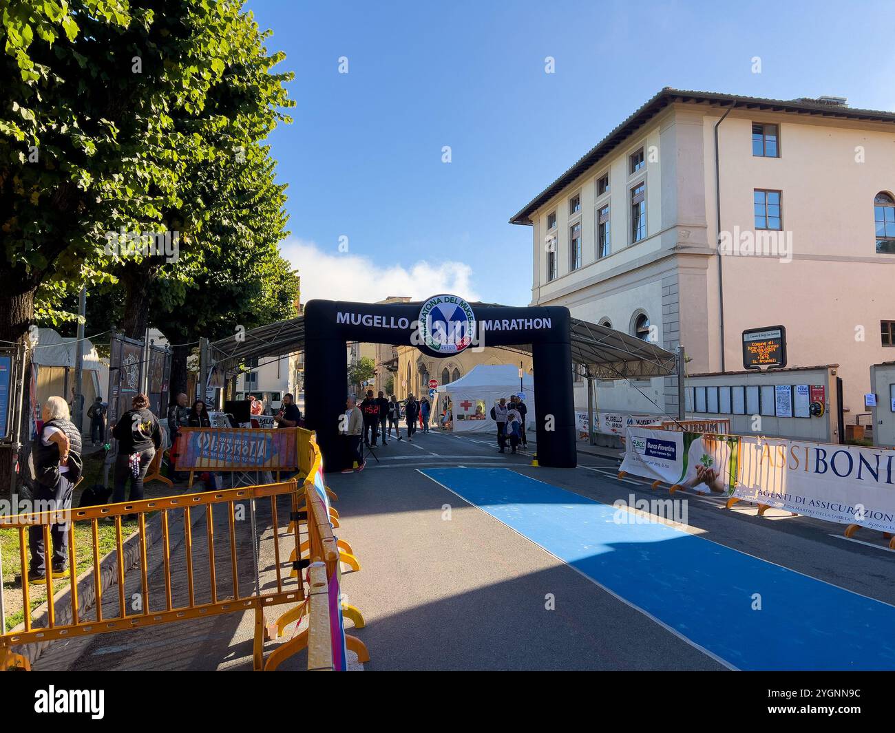 Borgo San Lorenzo, Italy - September 29, 2024: inflatable arch of ...