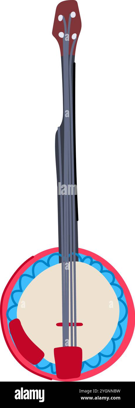 rhythm banjo cartoon vector illustration Stock Vector Image & Art - Alamy