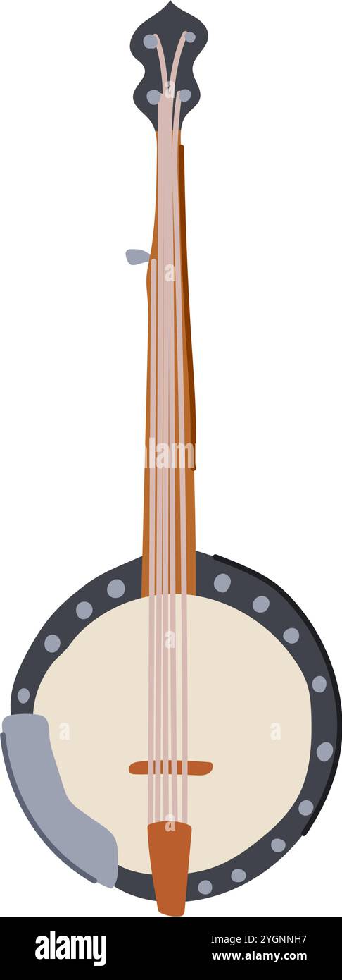 country banjo cartoon vector illustration Stock Vector Image & Art - Alamy