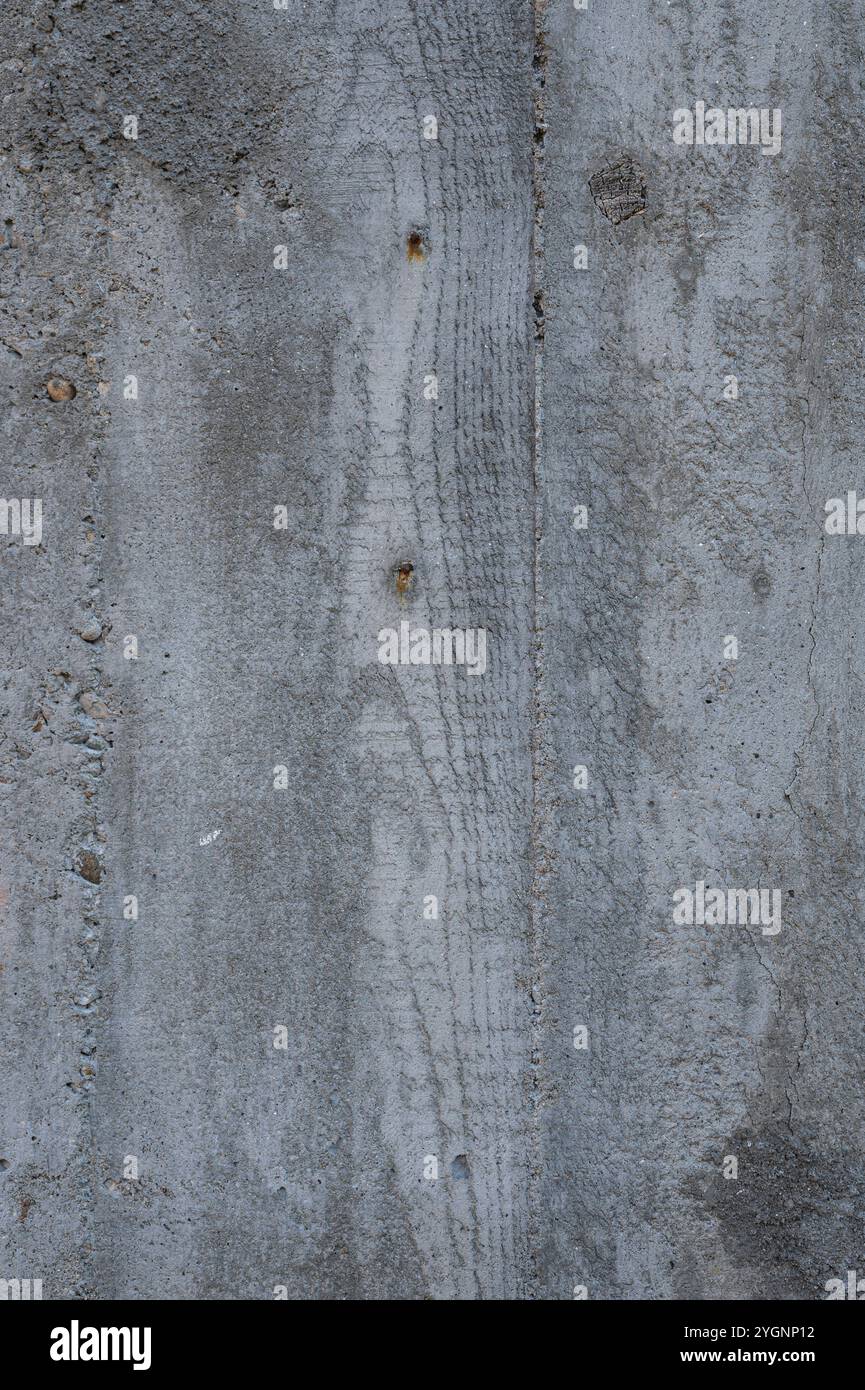 background with reinforced concrete texture, with imprint from casting ...