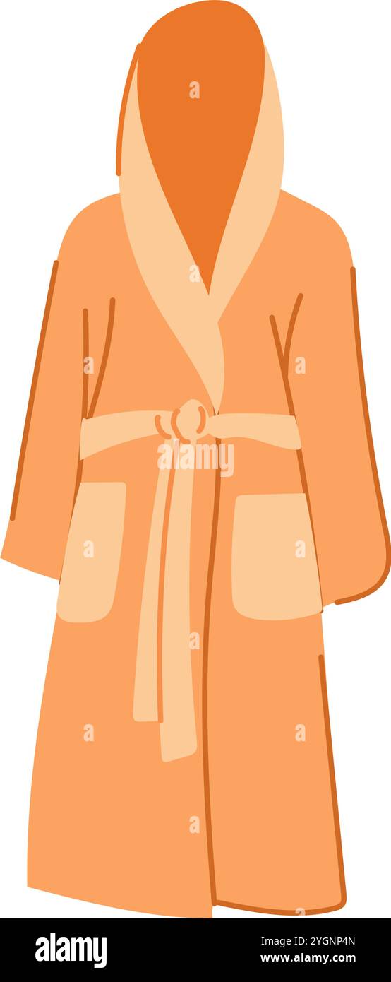 plush bathrobe cartoon vector illustration Stock Vector Image & Art - Alamy