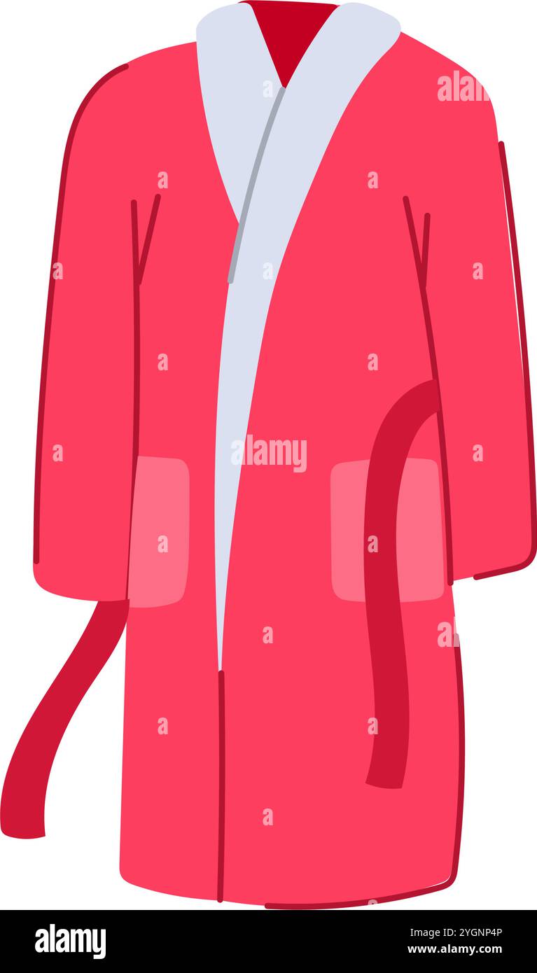 cotton bathrobe cartoon vector illustration Stock Vector Image & Art ...