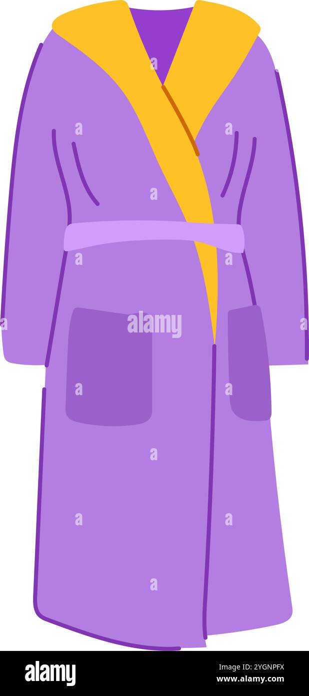 Waffle bathrobe Stock Vector Images - Alamy