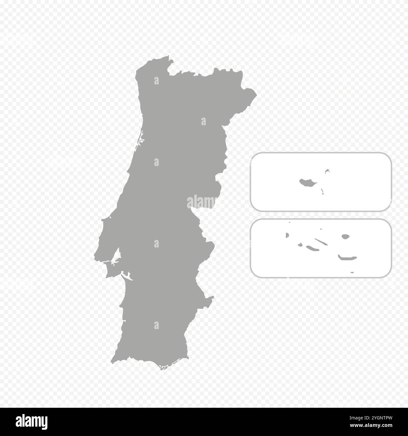 Map of Portugal, sign silhouette. World Map Globe. Vector Illustration ...