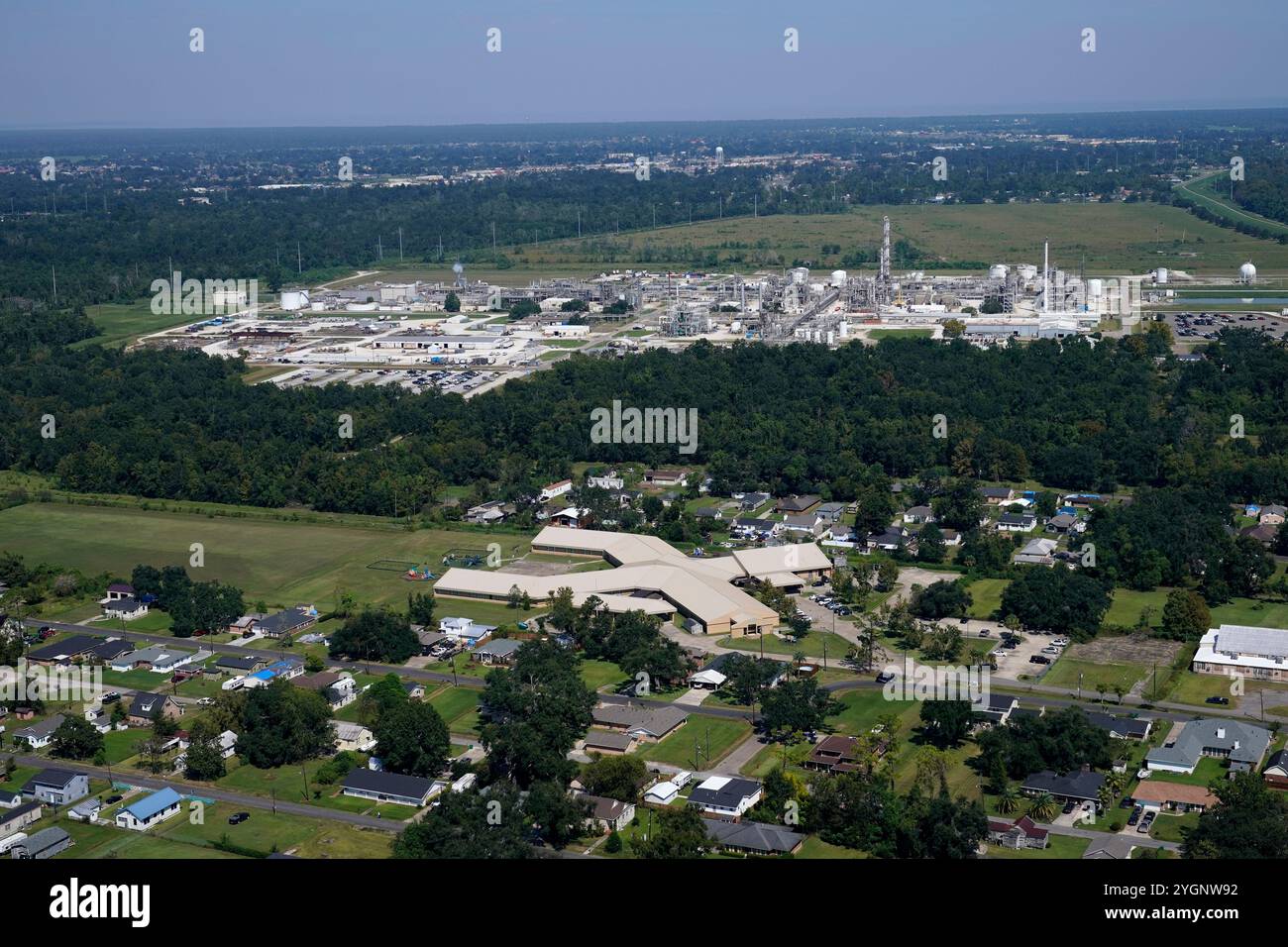 FILE - The Fifth Ward Elementary School and residential neighborhoods ...