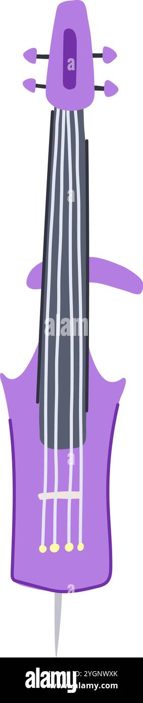 classical cello cartoon vector illustration Stock Vector Image & Art ...