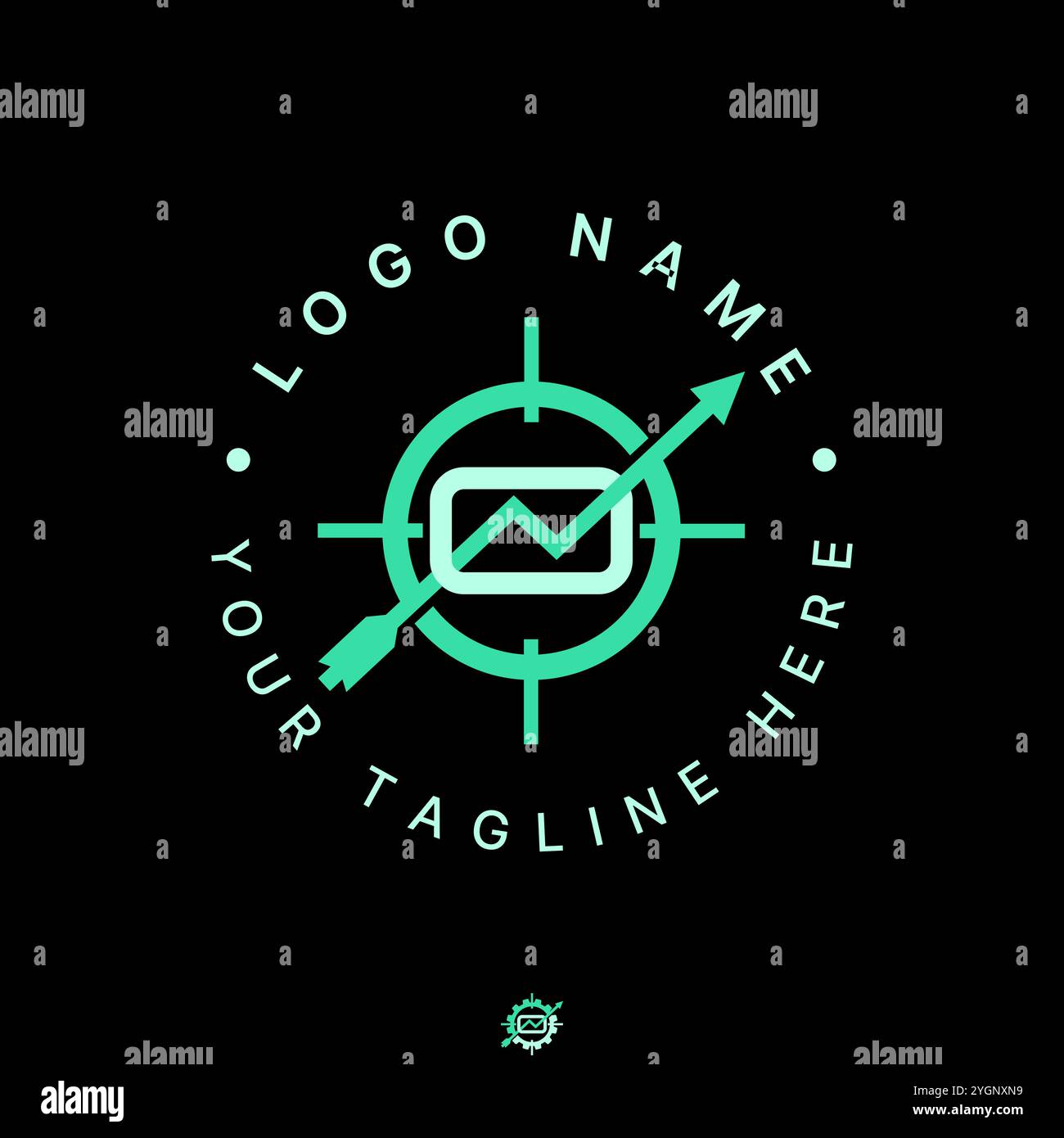 Logo design graphic concept creative premium vector stock image graphic arrow trading target ...