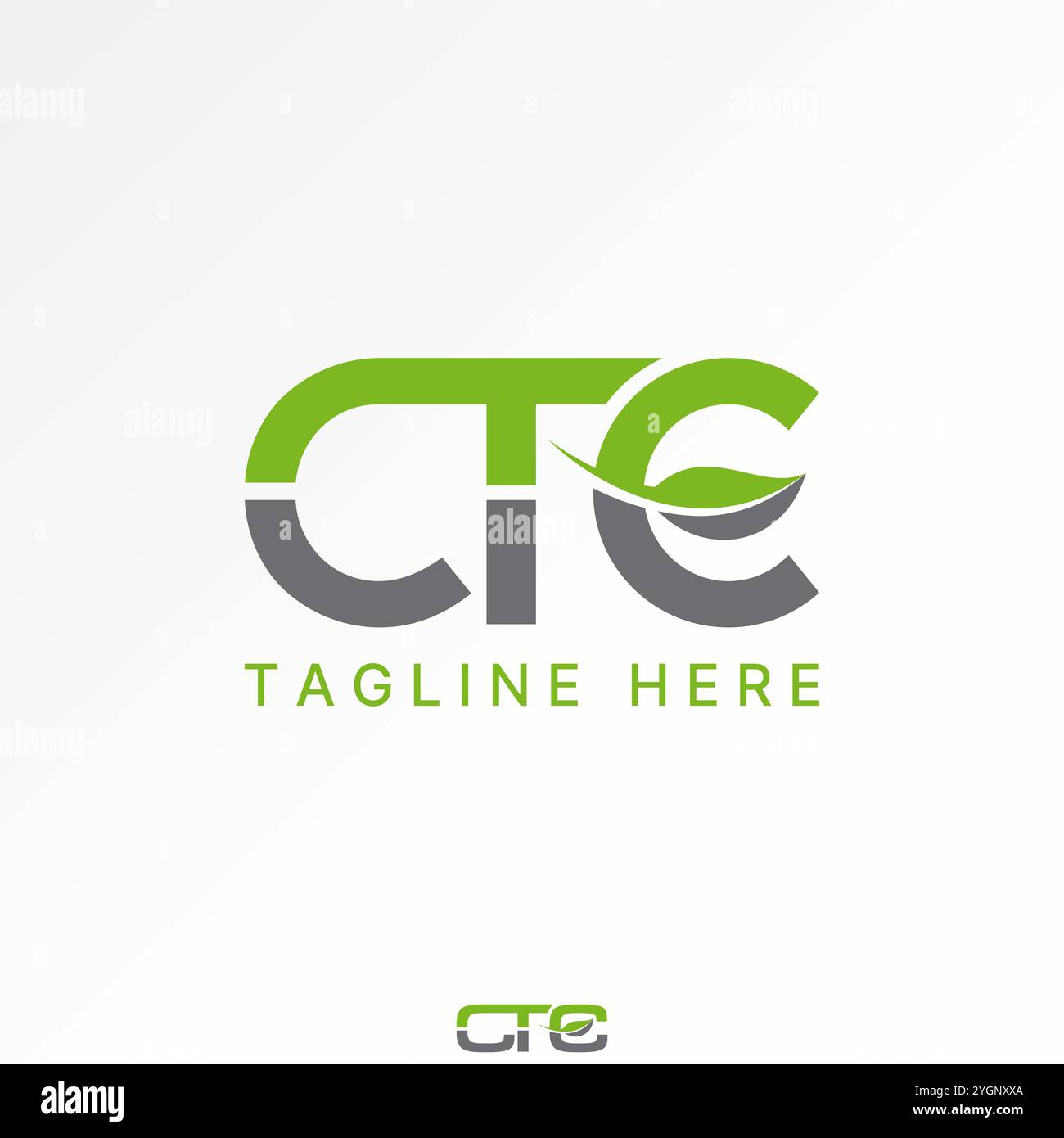 Logo design graphic concept creative premium vector stock image graphic initial CTC font ...