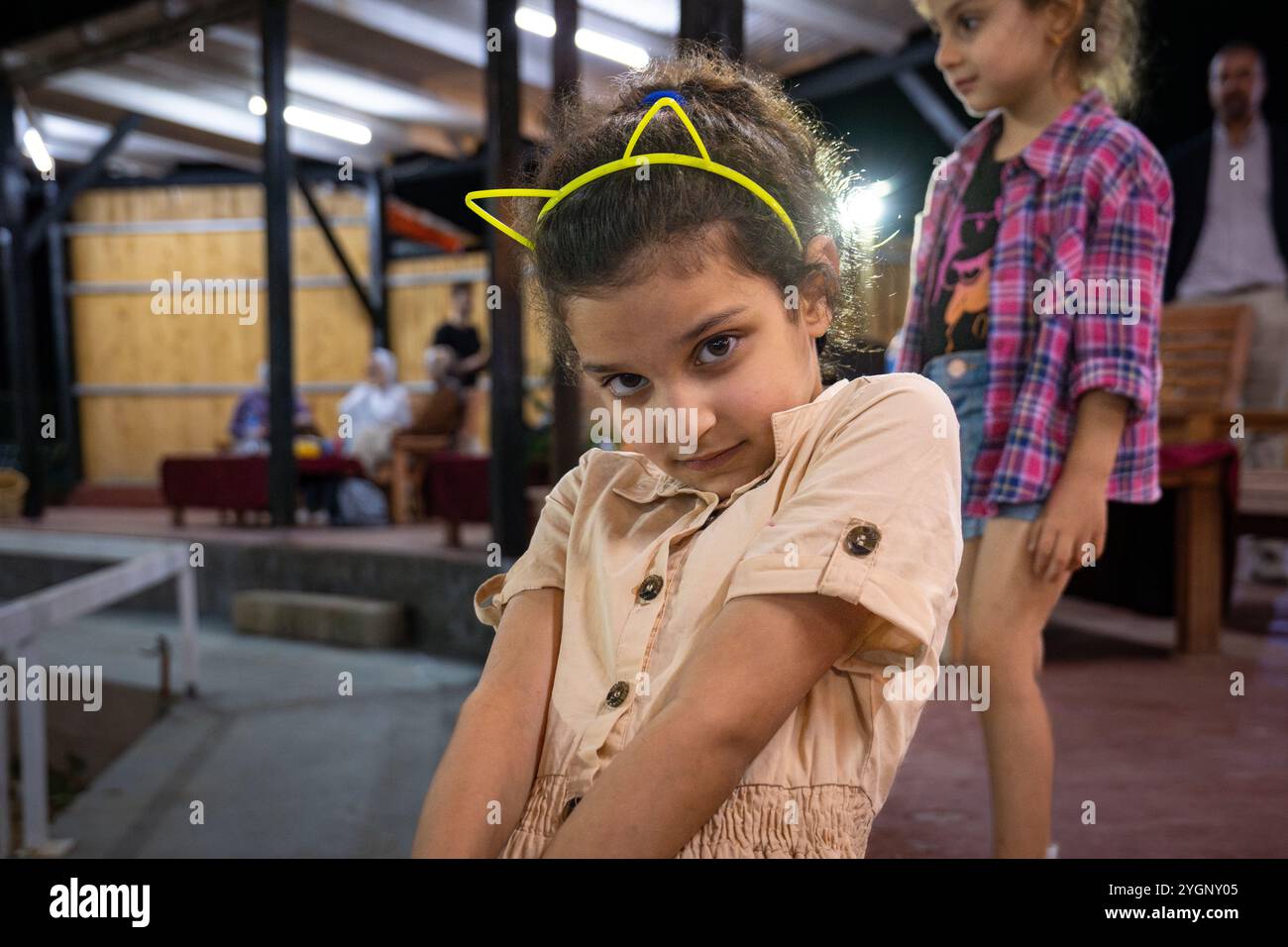 Gaza, Gaza Strip, Palestine, July 20, 2023 — Confident Little Arab Girl ...
