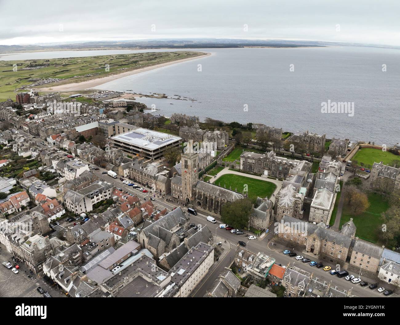 Aerial drone view of St Andrews Scotland Stock Photo - Alamy
