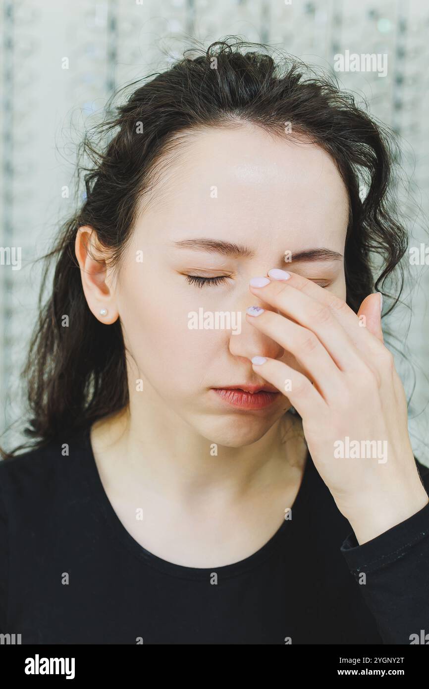 Woman with dilated eye pupils hi-res stock photography and images - Alamy