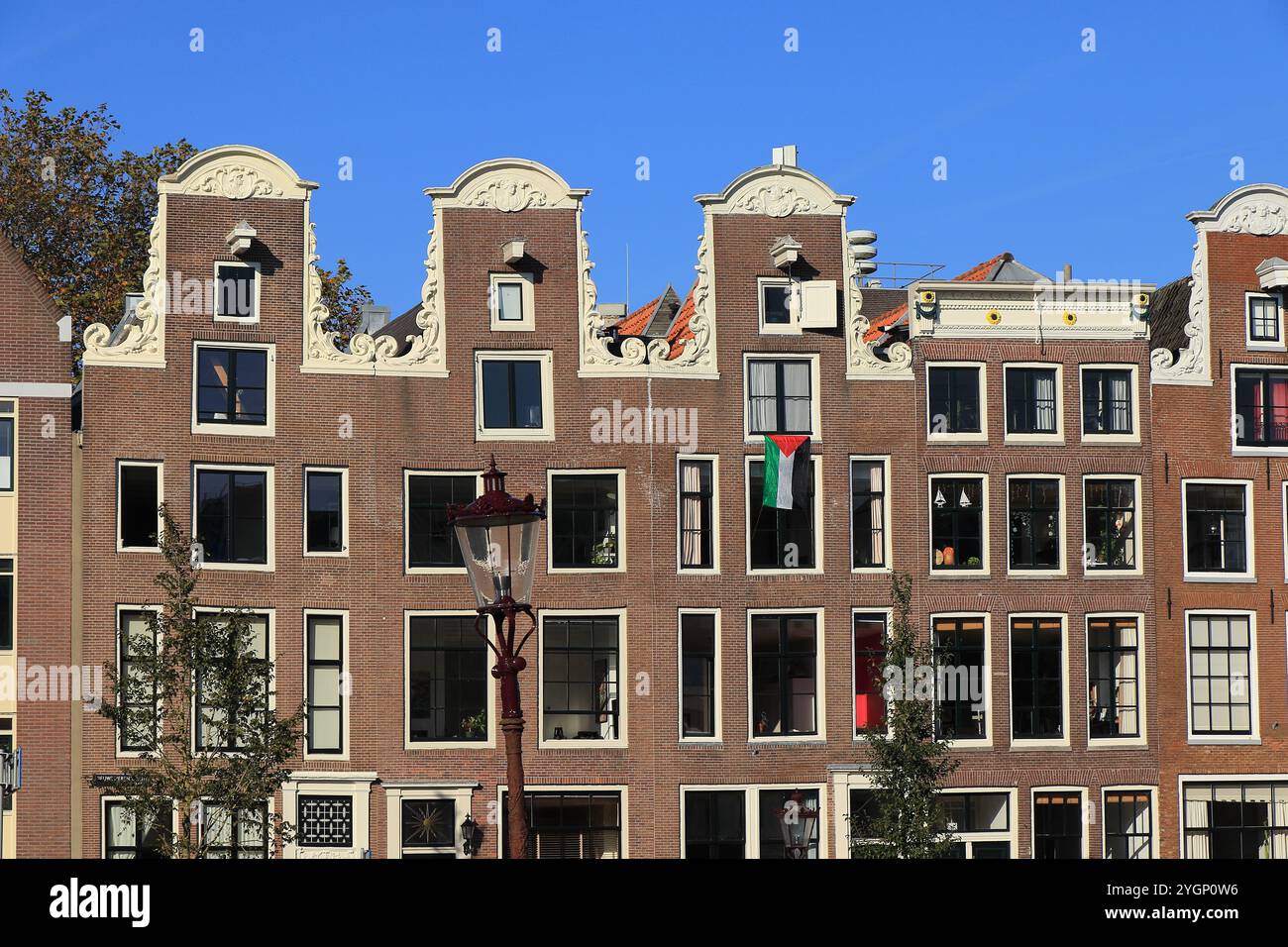 Amsterdam Nieuwe Herengracht Traditional Brick House Facades with ...