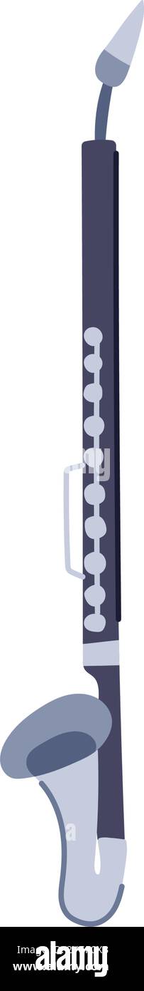 instrument clarinet cartoon vector illustration Stock Vector Image ...