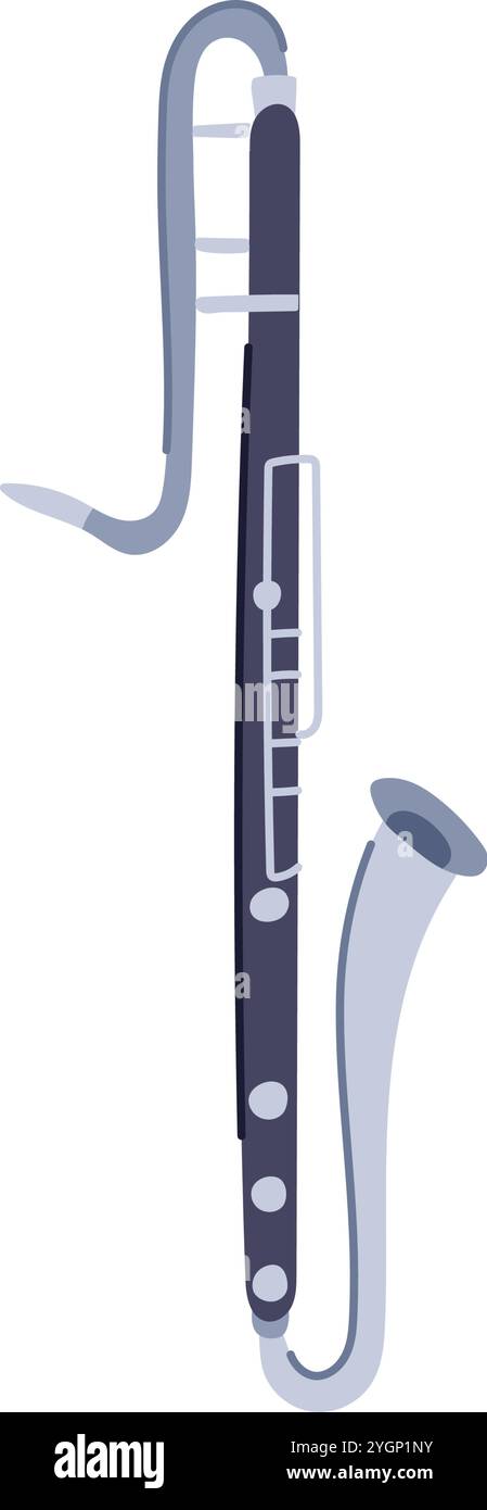 jazz clarinet cartoon vector illustration Stock Vector Image & Art - Alamy
