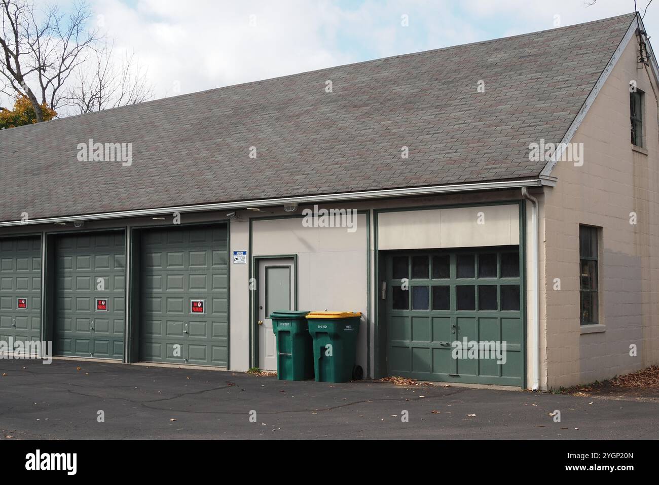 The buildings and architecture of a smalltown Stock Photo - Alamy