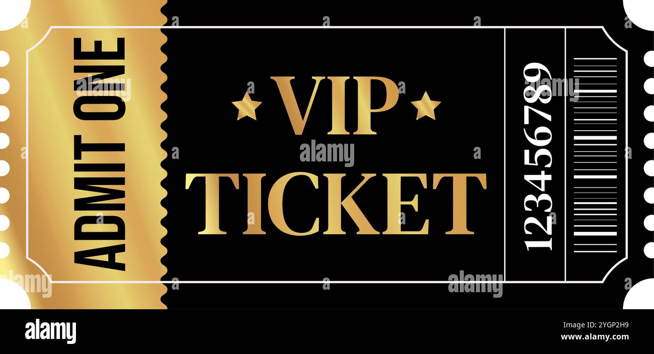 Gold ticket hi-res stock photography and images - Alamy
