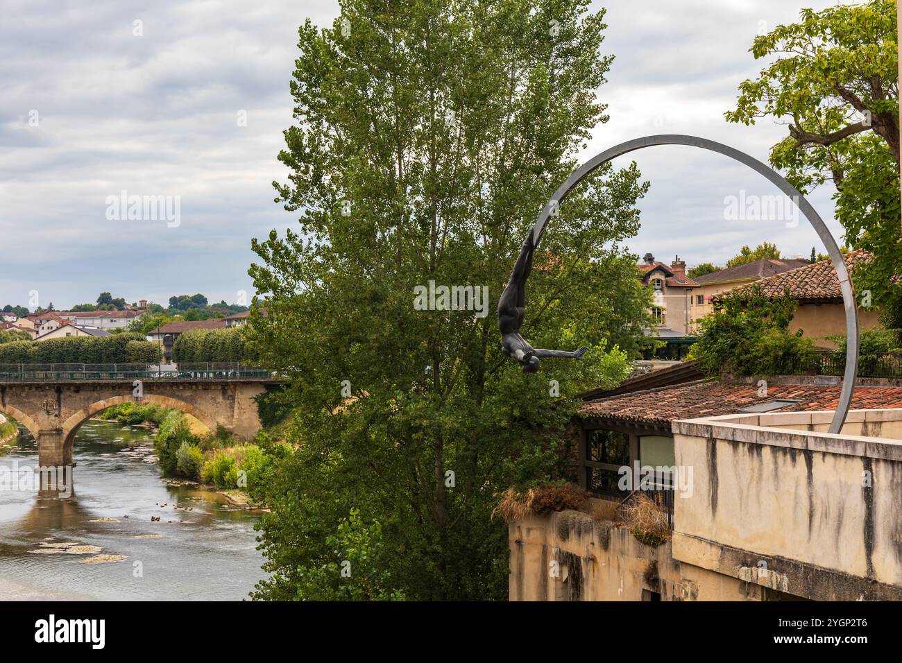 Mont-de-Marsan, France - River Midou crossing the city Stock Photo - Alamy