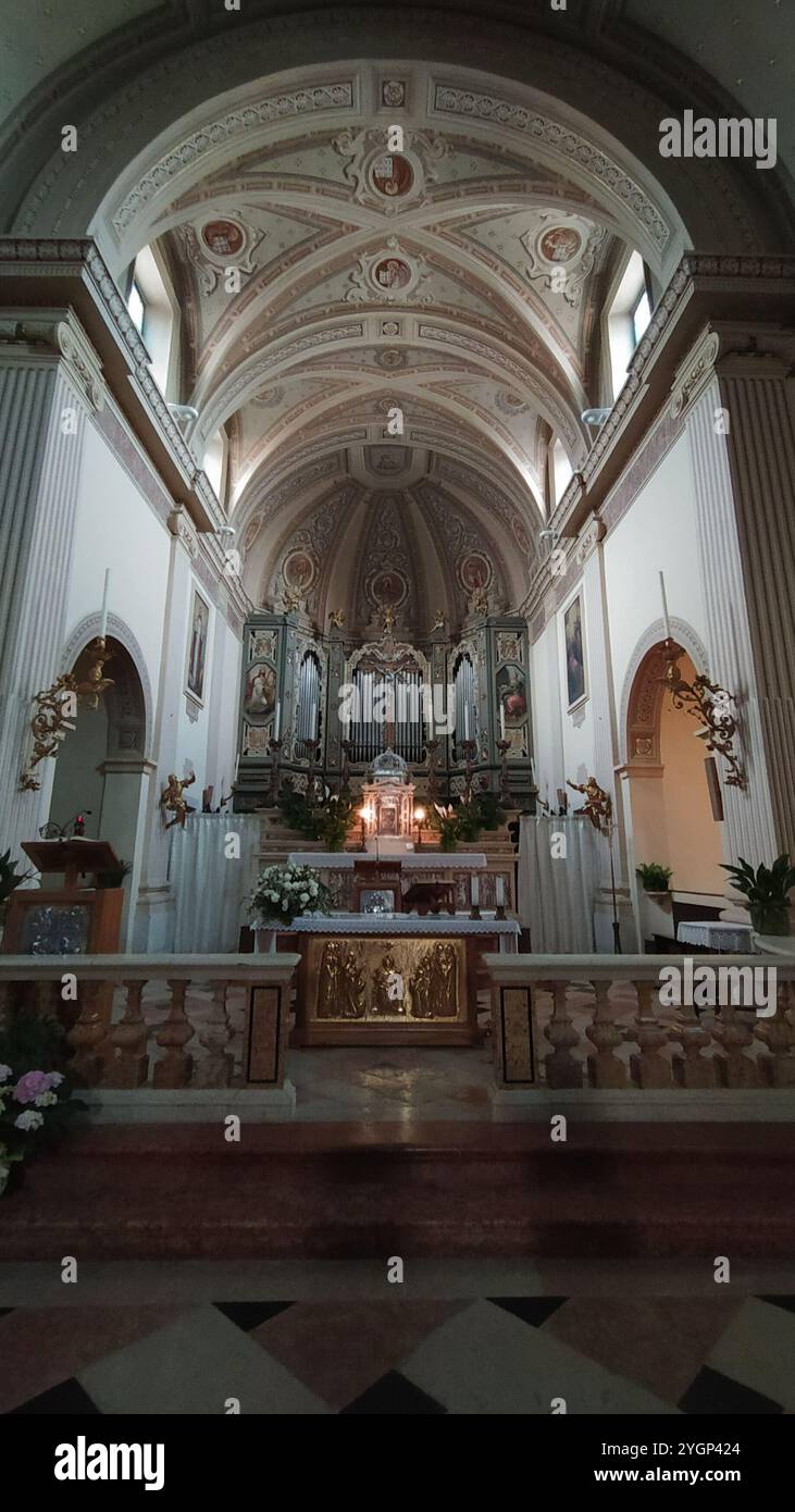 Classic church in Fumane town, Italy Stock Photo - Alamy