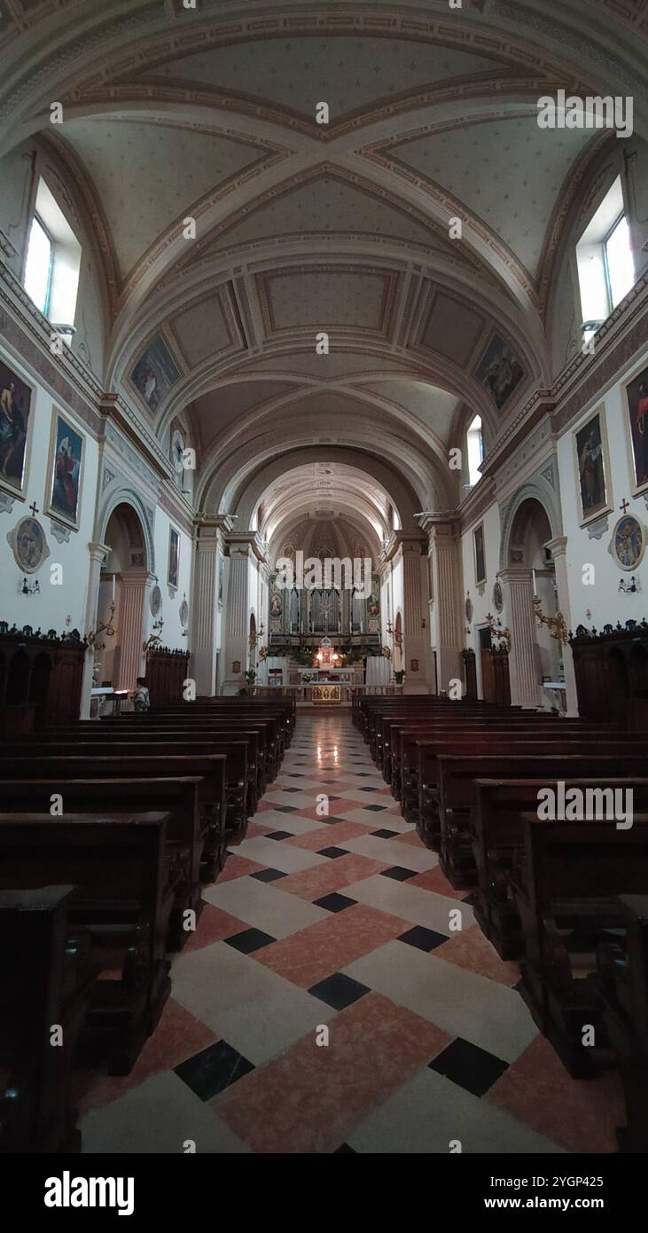 Classic church in Fumane town, Italy Stock Photo - Alamy