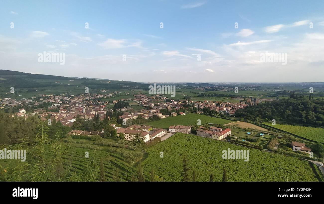 View of Madonna de la Salette in Fumane town, Italy Stock Photo - Alamy