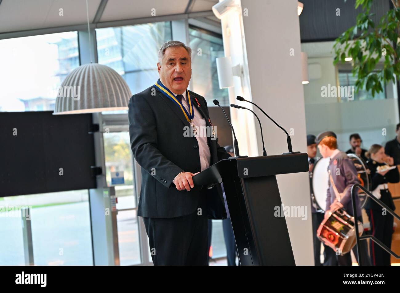 LONDON, ENGLAND: 8th November 2024: Speaker Len Duvall OBE at The ...