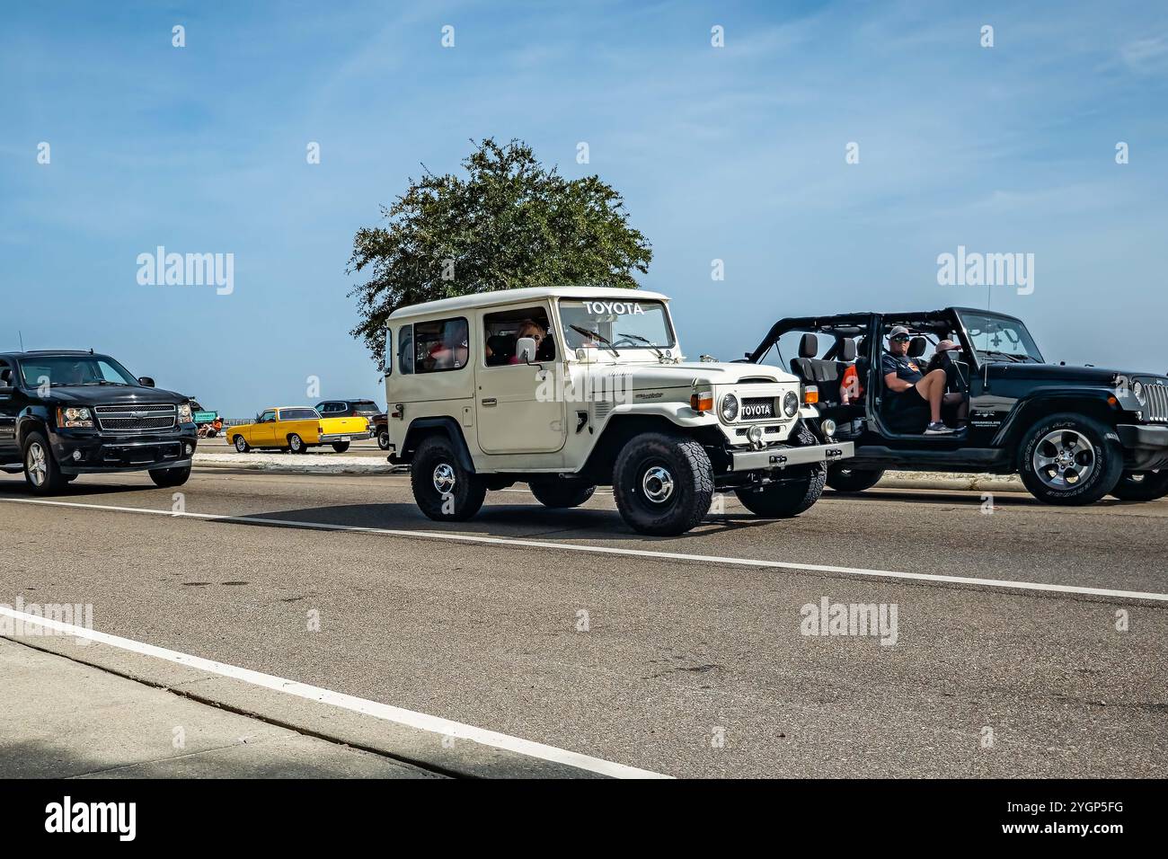 Gulfport, MS - October 04, 2023: Wide angle front corner view of a 1978 ...