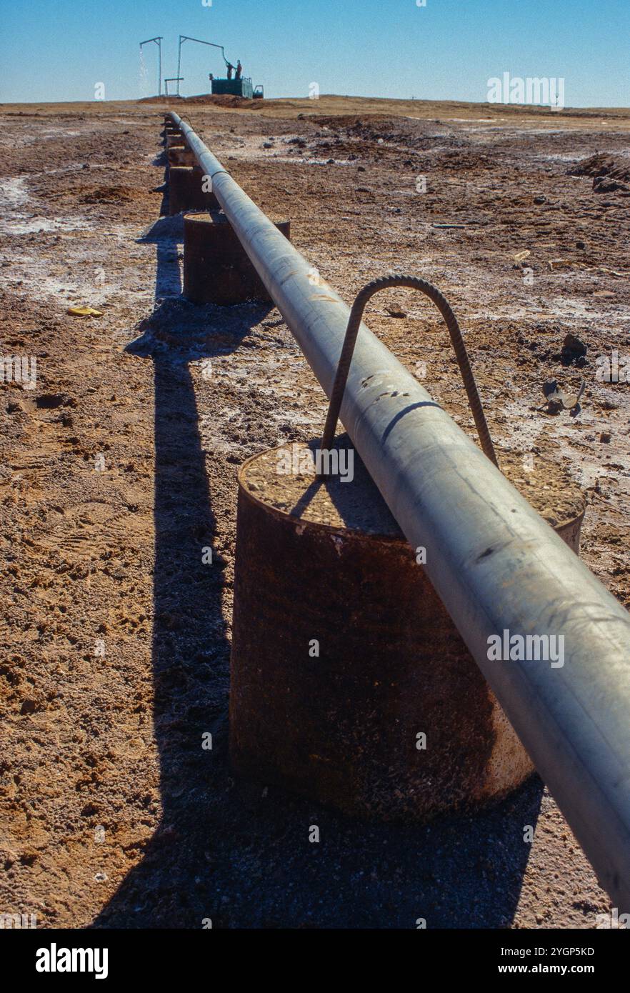 Water pipes for Saharawi refugees at their camps in Western Sahara ...