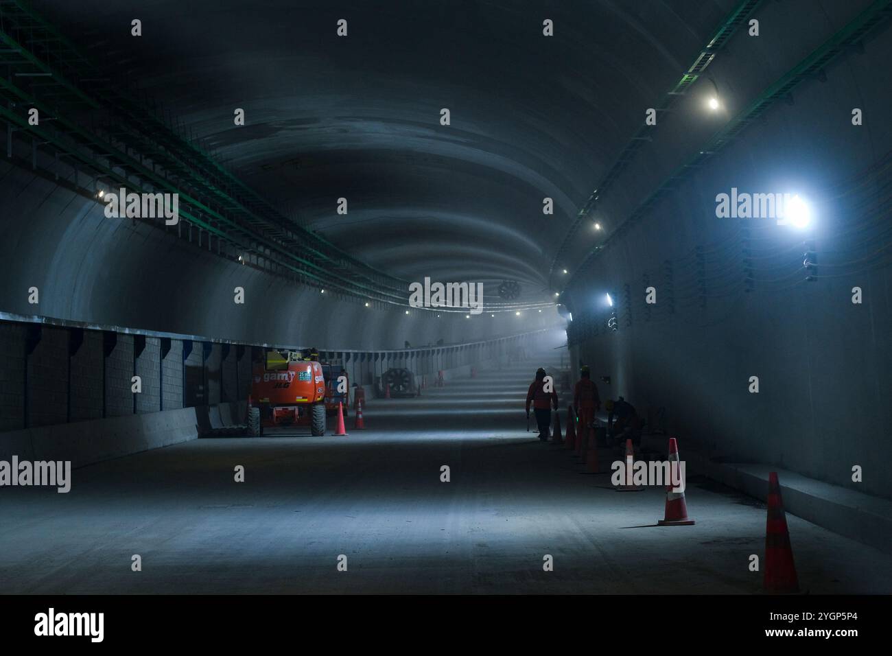 Chancay, Peru. 01st Jan, 2018. Construction of the mega port of Chancay ...