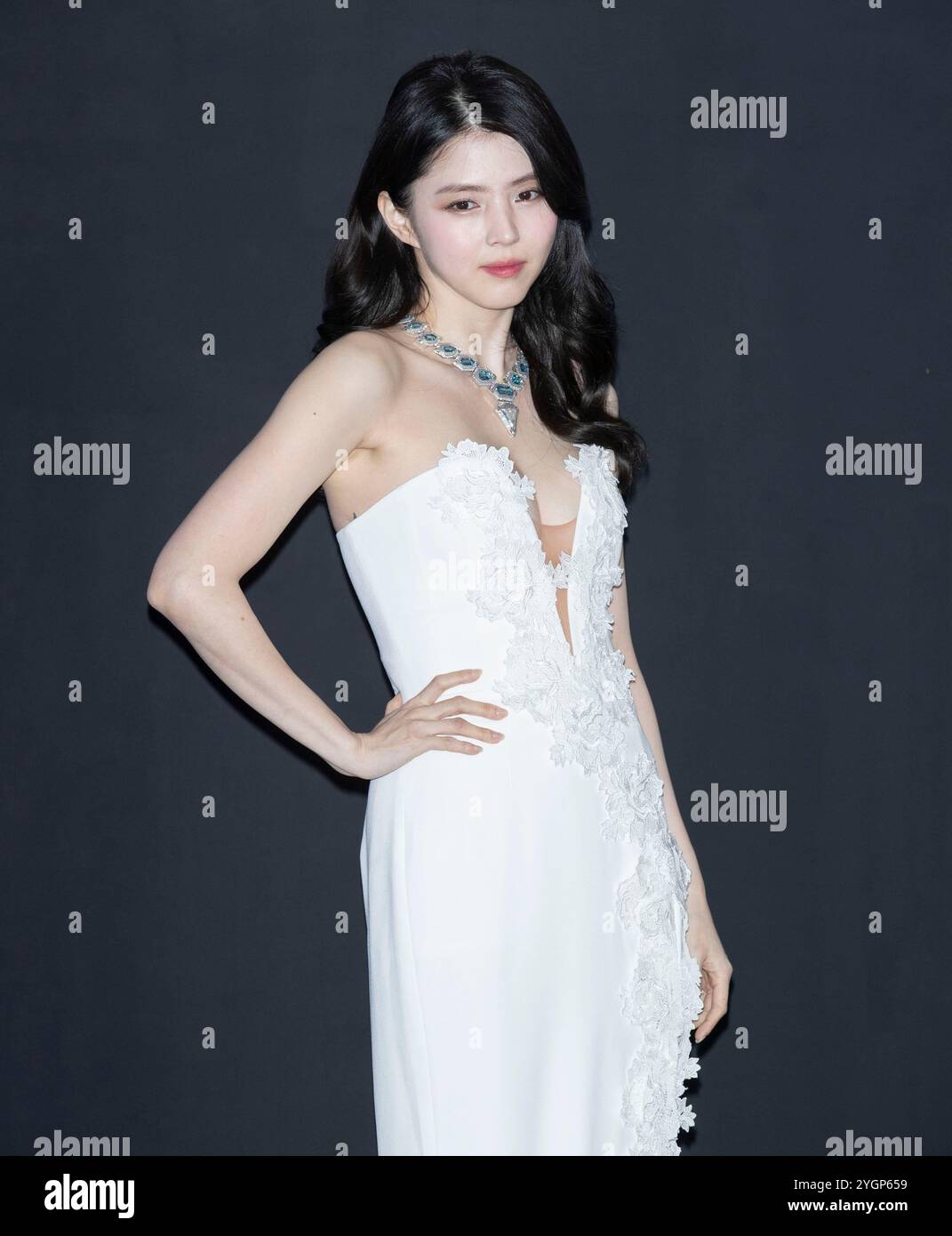 Seoul, South Korea. 8th Nov, 2024. South Korean actress Han So-hee, attends a photocall for the ...
