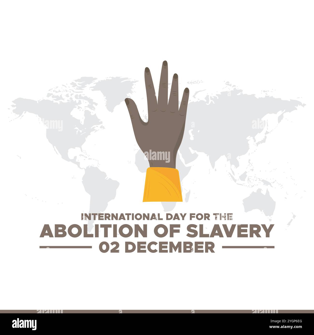 International Day for the Abolition of Slavery vector design template ...