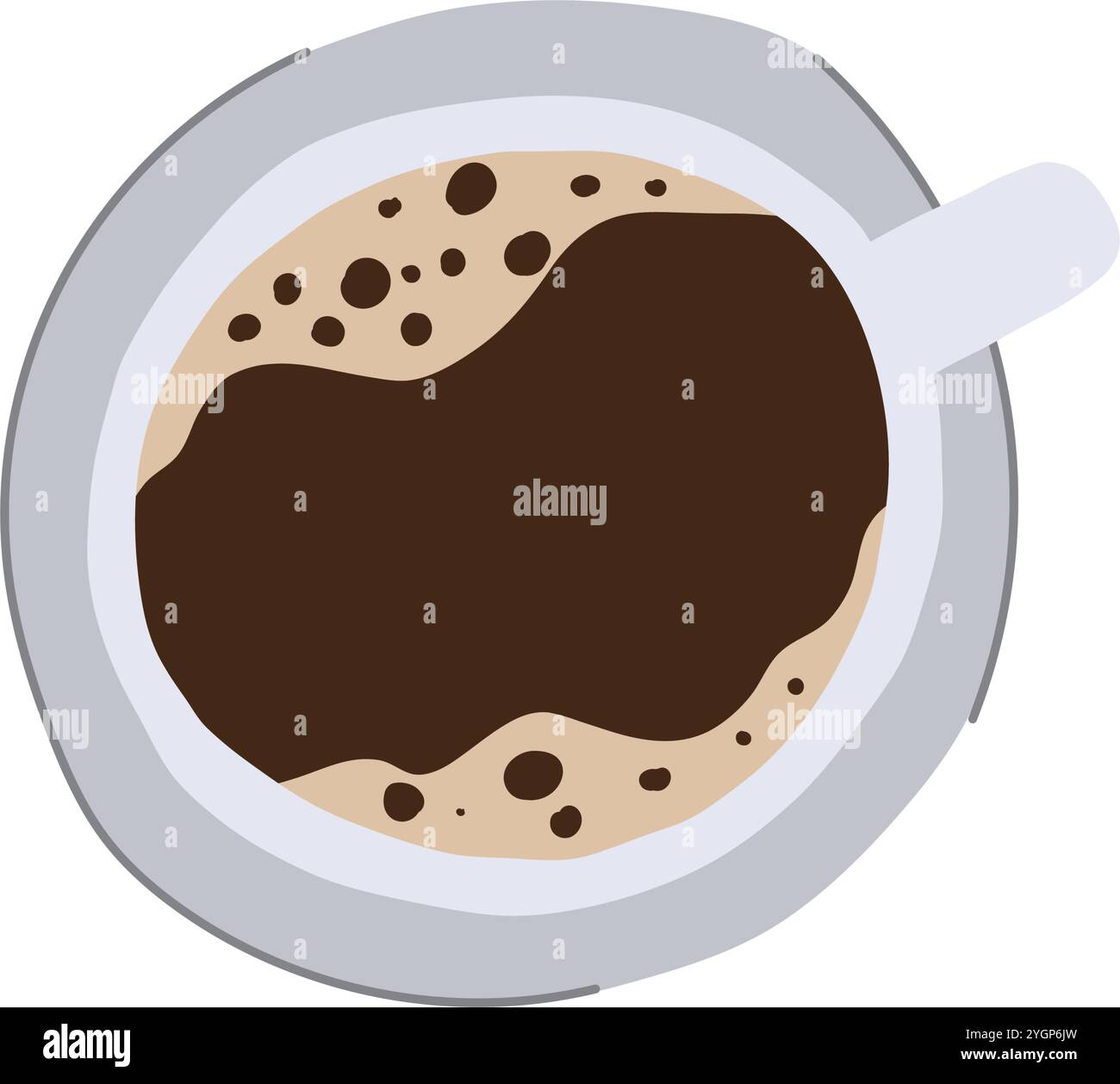 caffeine coffee cup top cartoon vector illustration Stock Vector Image ...
