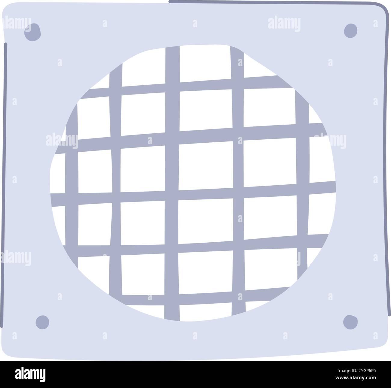 grating drain cover cartoon vector illustration Stock Vector Image ...