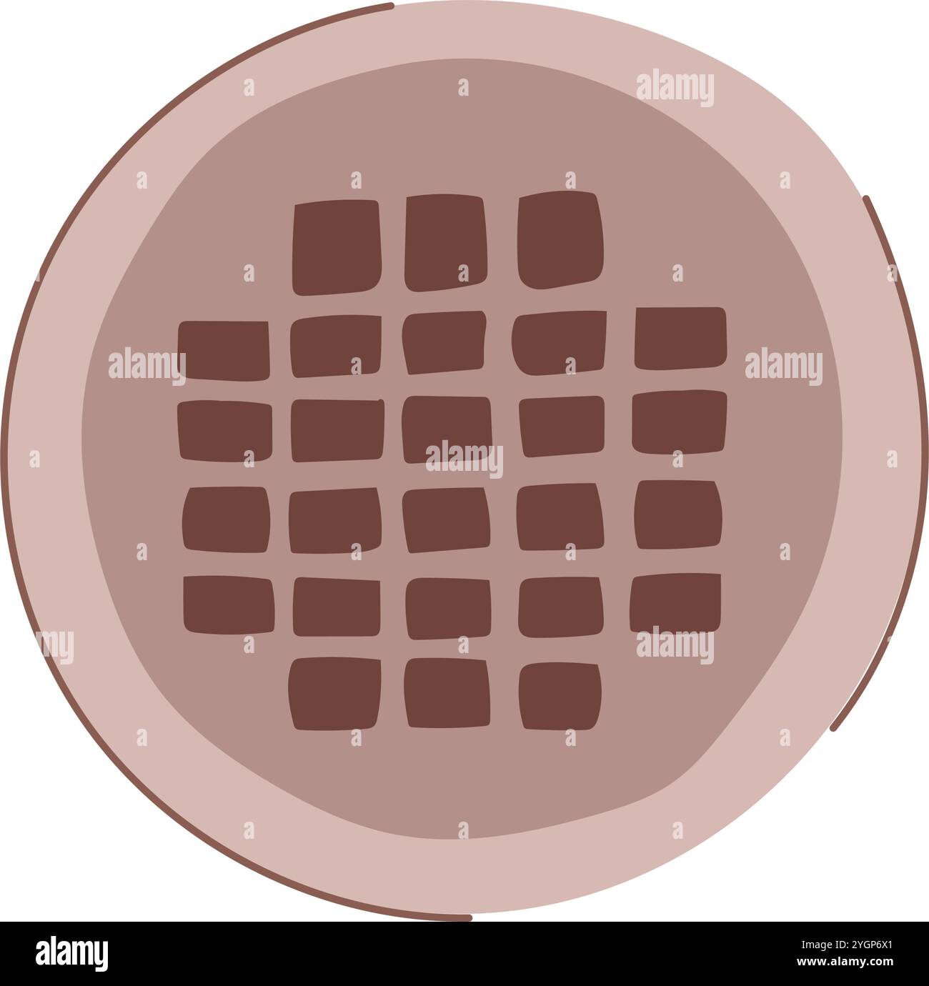 manhole drain cover cartoon vector illustration Stock Vector Image ...