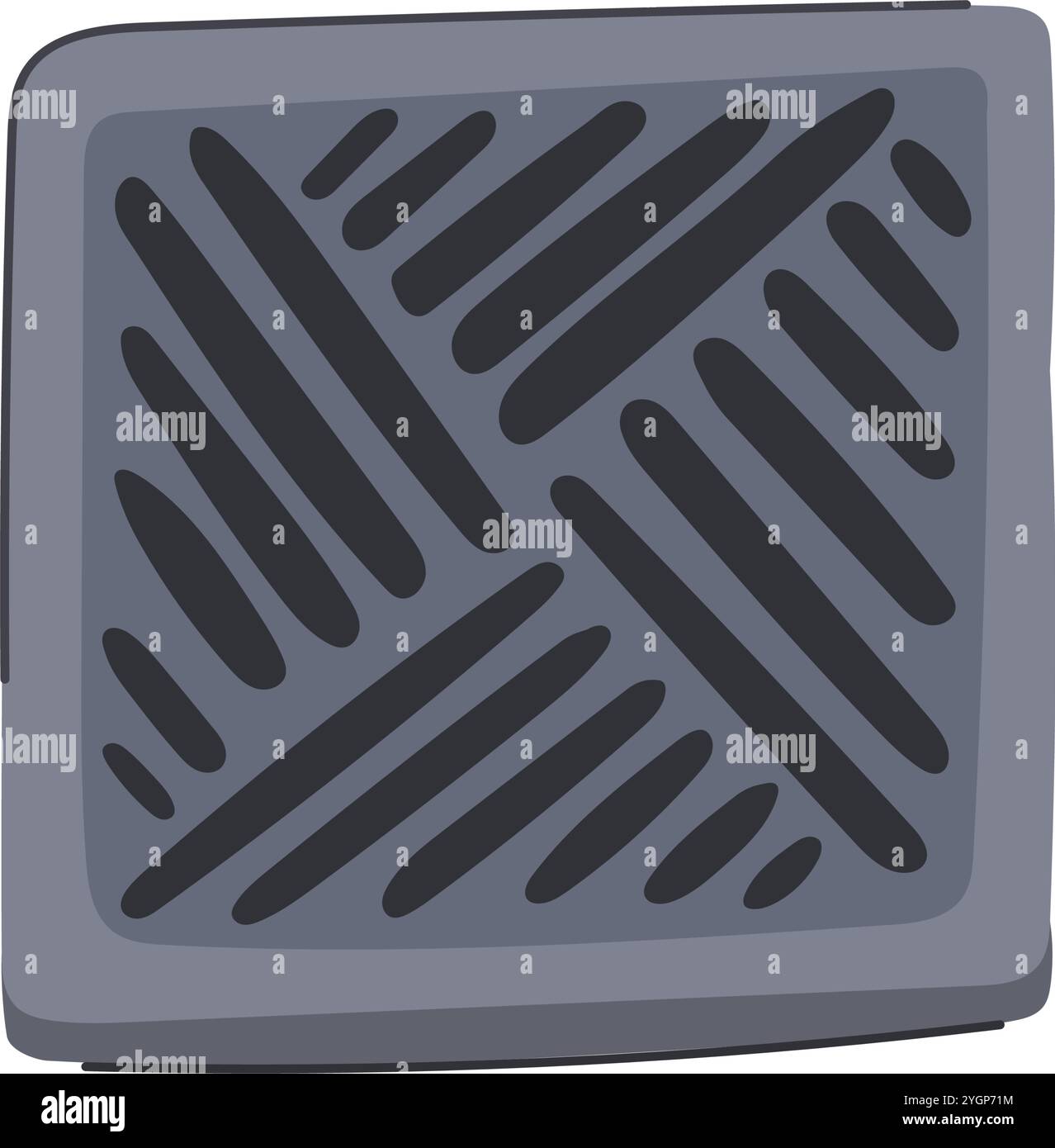 stormwater drain cover cartoon vector illustration Stock Vector Image ...