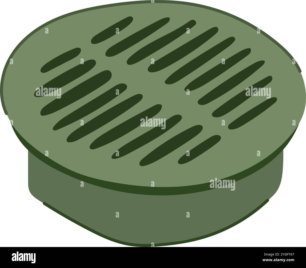 access drain cover cartoon vector illustration Stock Vector Image & Art ...