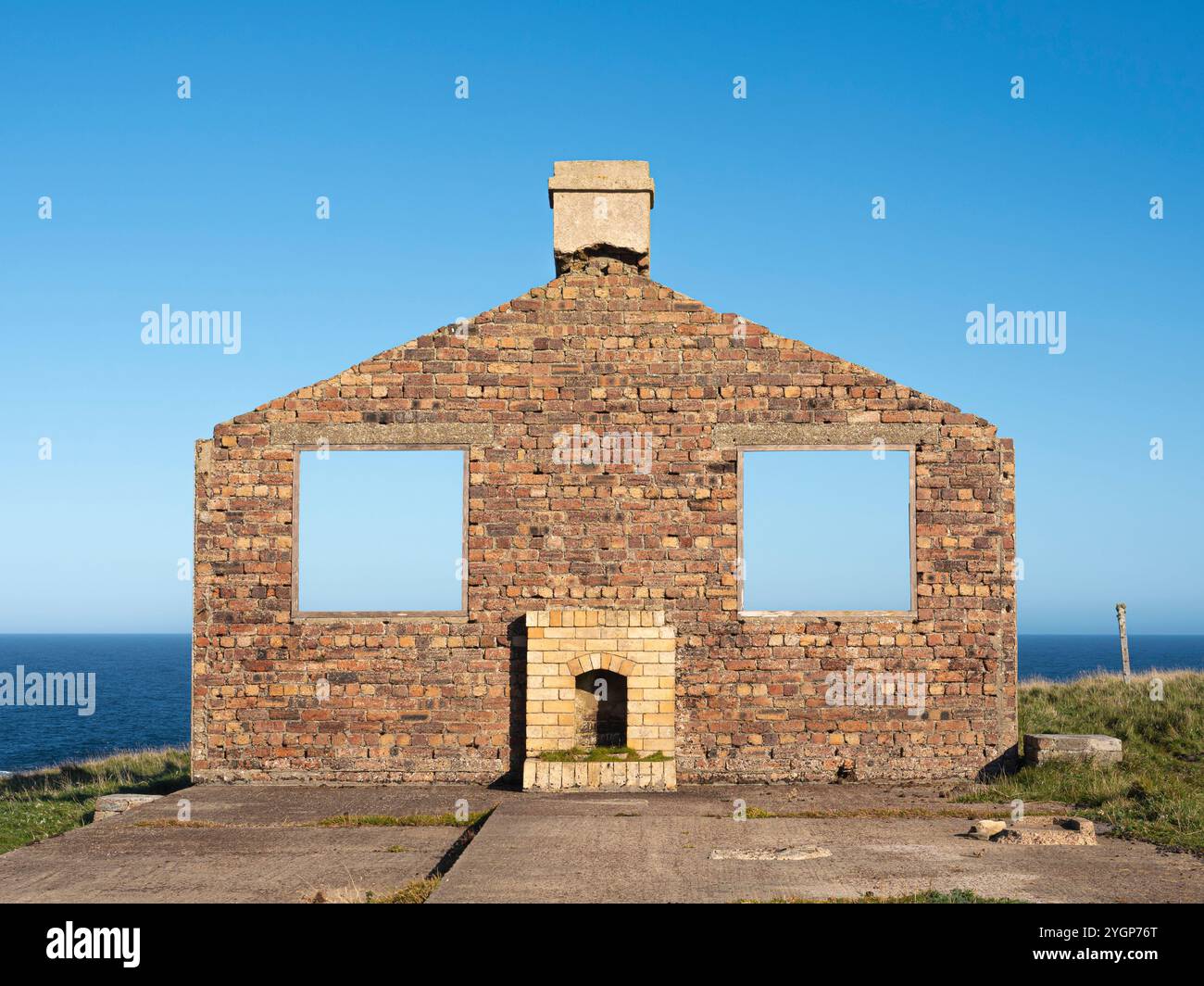 Remains of house on side of Compass Head, South Mainland Shetland ...