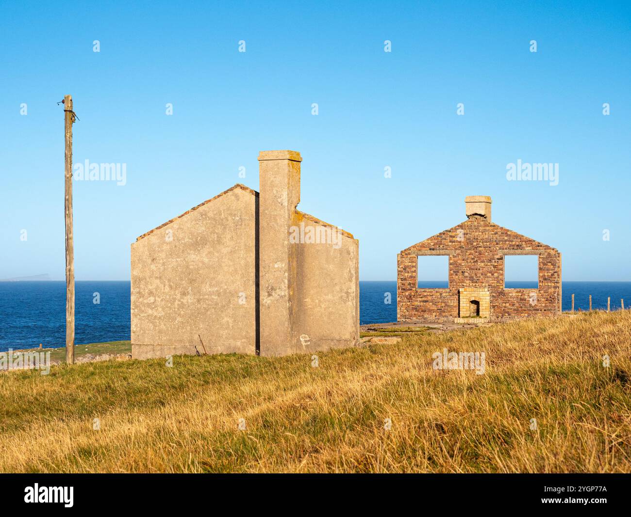 Remains of house on side of Compass Head, South Mainland Shetland ...