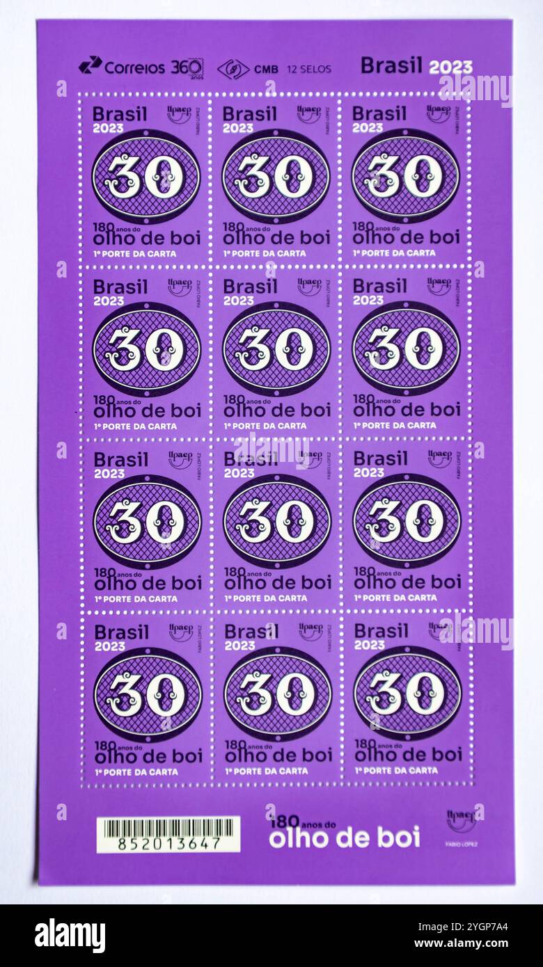 Brazilian Post Office Postage Stamp Collection. Rare and Old Vintage ...