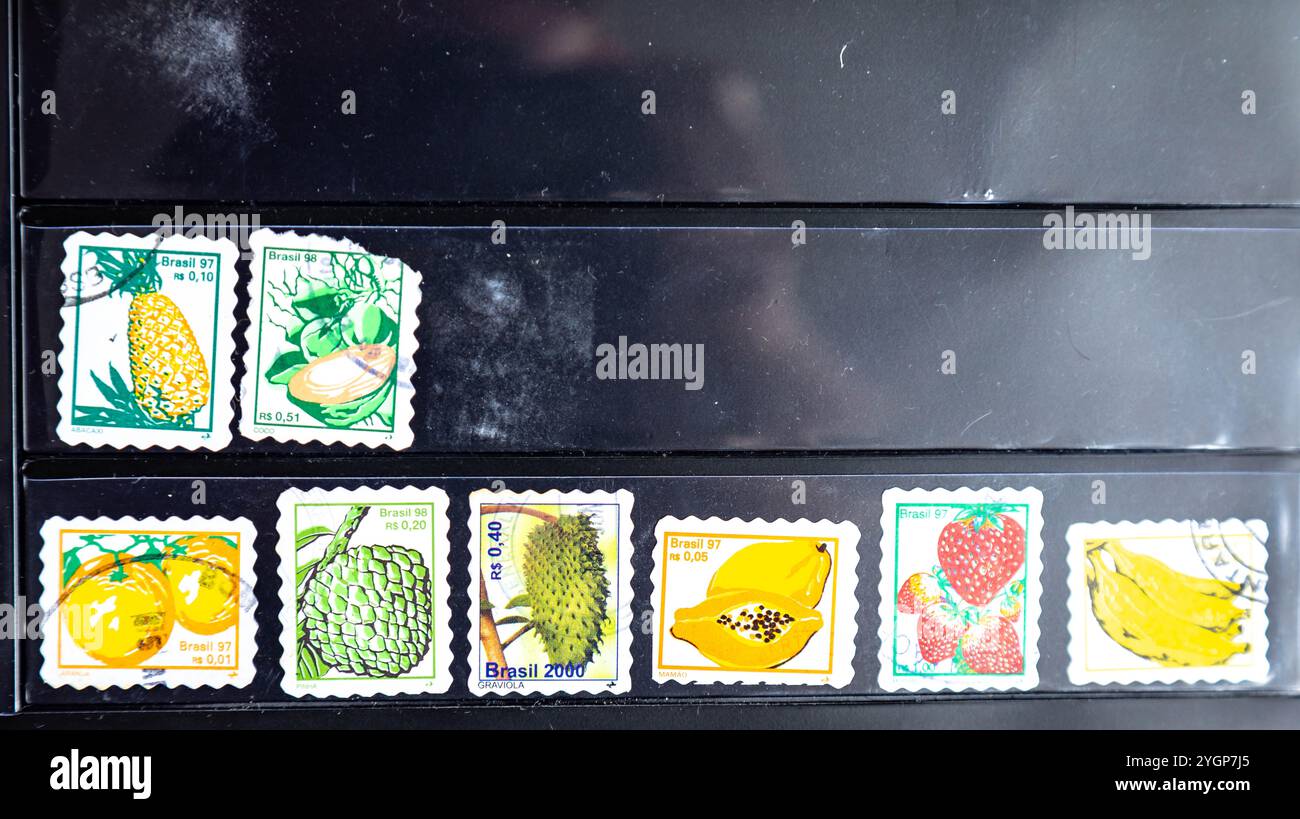 Brazilian Post Office Postage Stamp Collection. Rare and Old Vintage ...