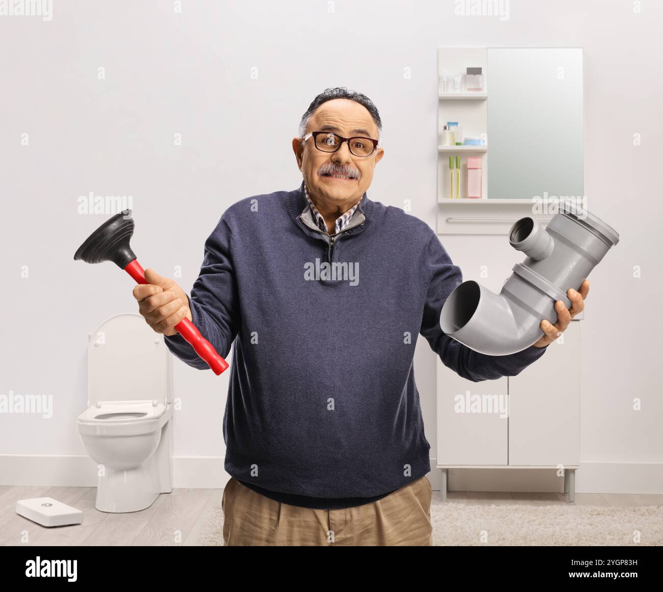 Install a toilet hi-res stock photography and images - Alamy