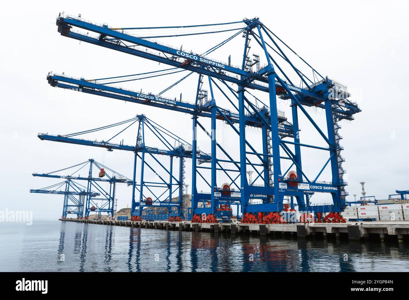 Chancay, Peru. 01st Jan, 2018. Preparations before the opening of the ...